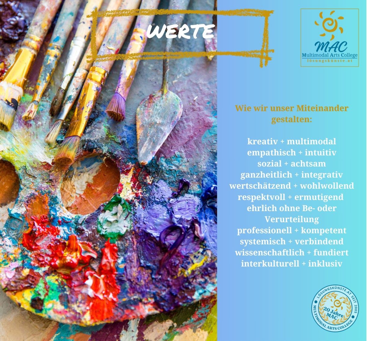 MAC Leitbild - MAC Multimodal Arts College